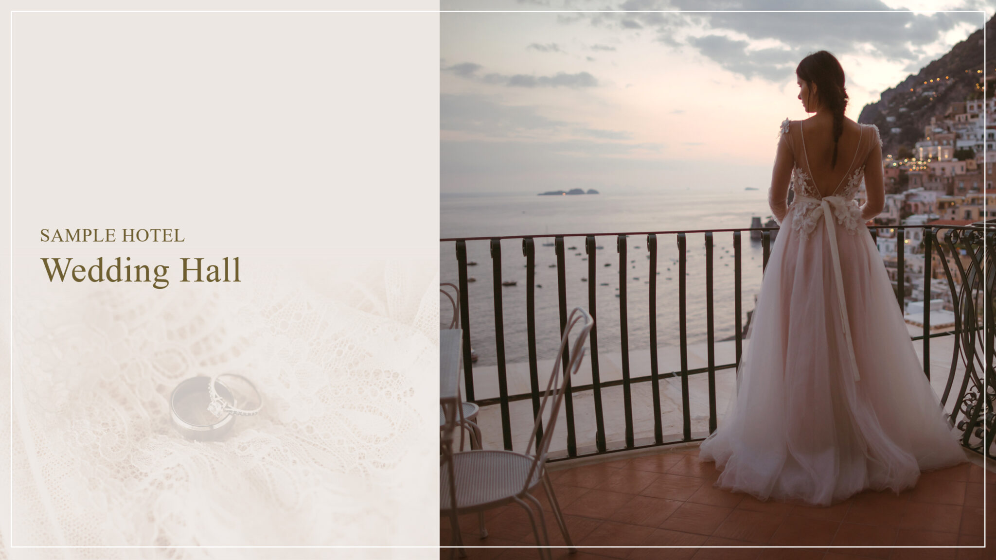 【サンプルスライド】結婚式場紹介資料デザイン | SLIDE STUDIO